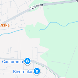 Mapa Google - Słupsk